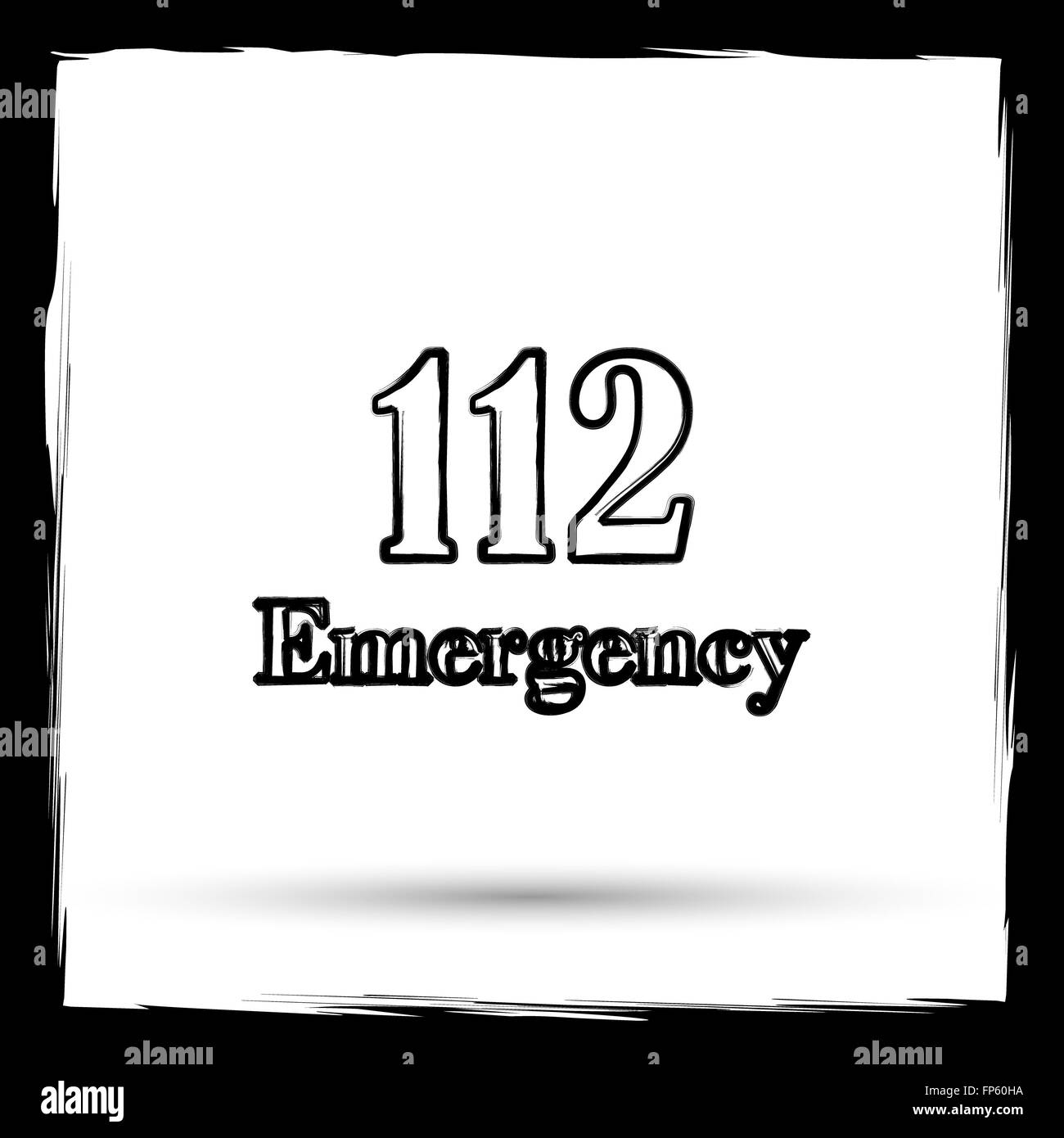 112 symbol Black and White Stock Photos & Images - Alamy