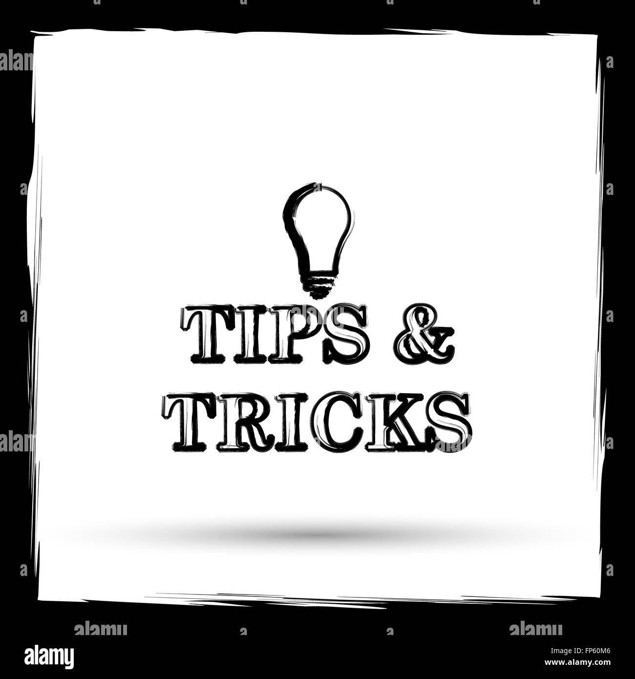 Tips and tricks icon. Internet button on white background. Outline ...