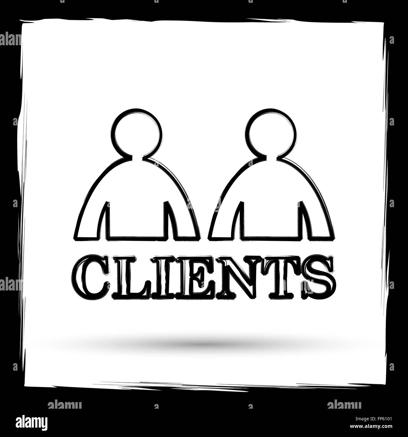 Clients chat Black and White Stock Photos & Images - Alamy