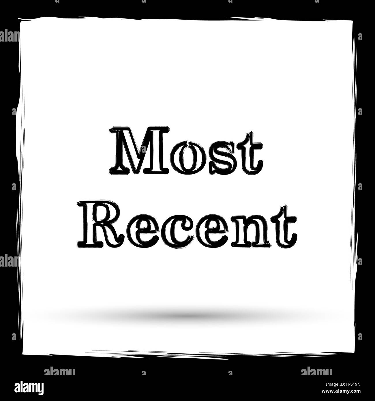 Most recent icon. Internet button on white background. Outline design ...