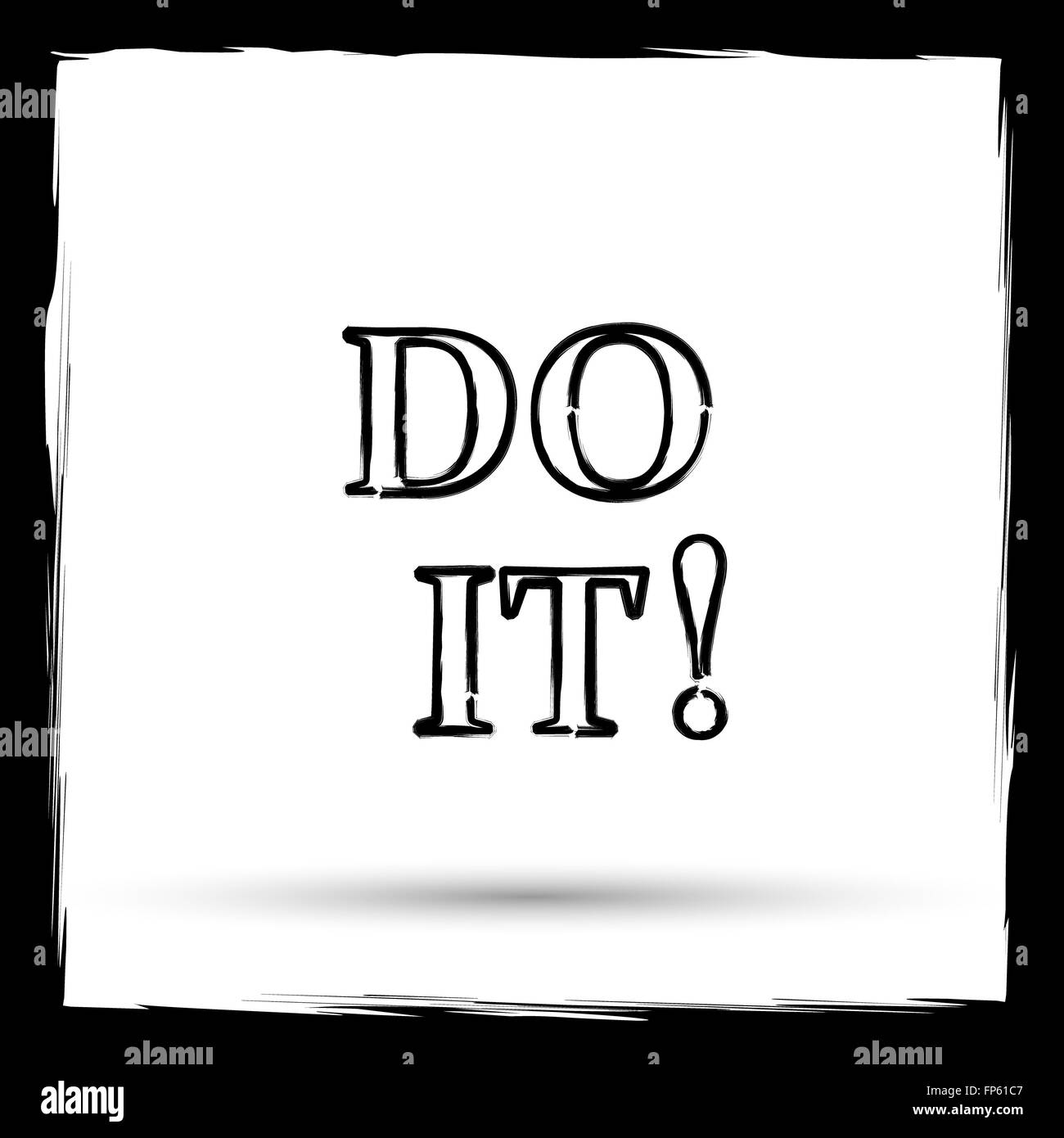 Do it icon. Internet button on white background. Outline design ...
