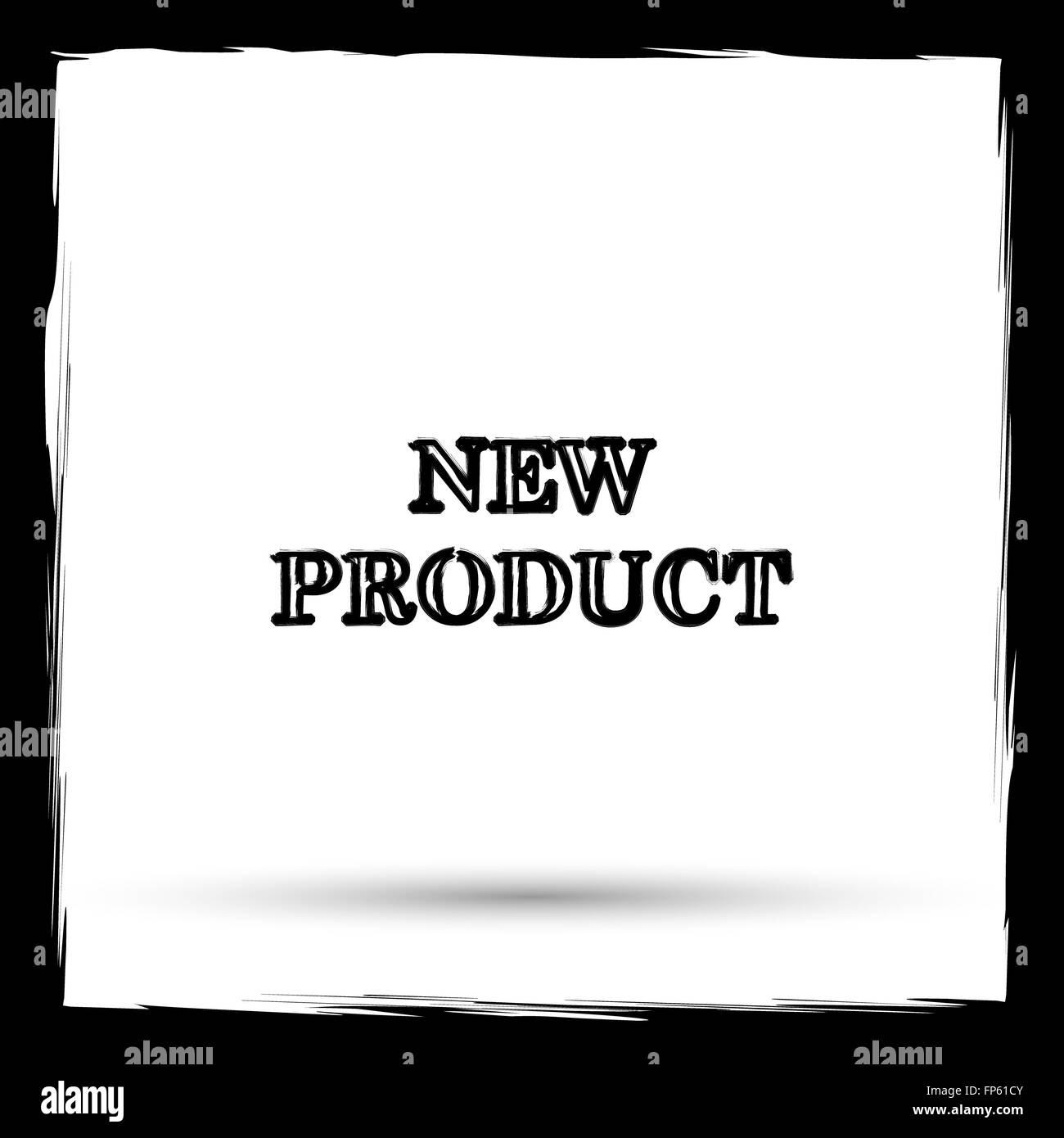 New product icon. Internet button on white background. Outline design ...