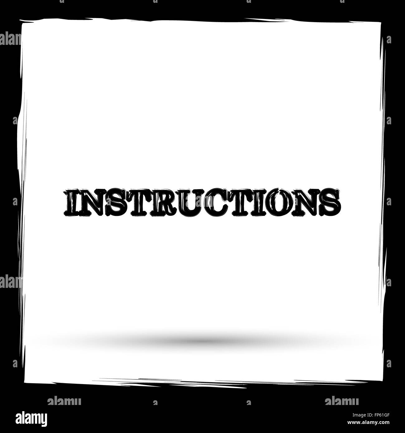 Instructions icon. Internet button on white background. Outline design ...