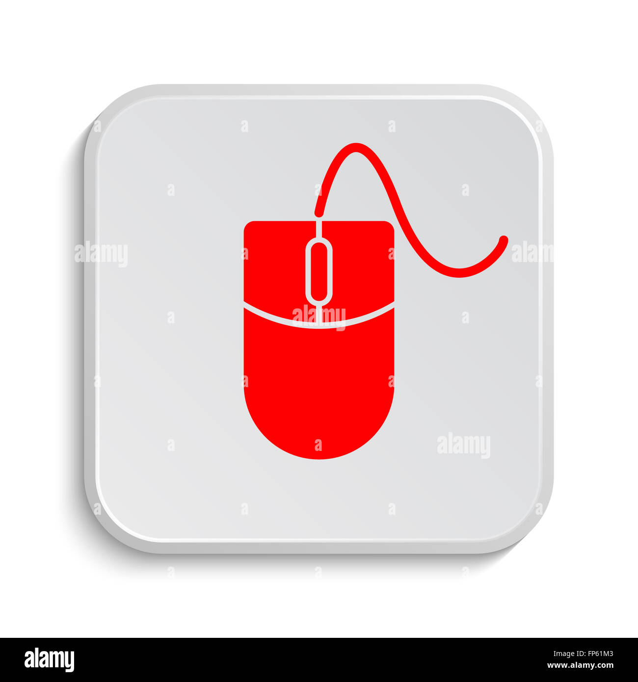 Mouse icon. Internet button on white background Stock Photo - Alamy