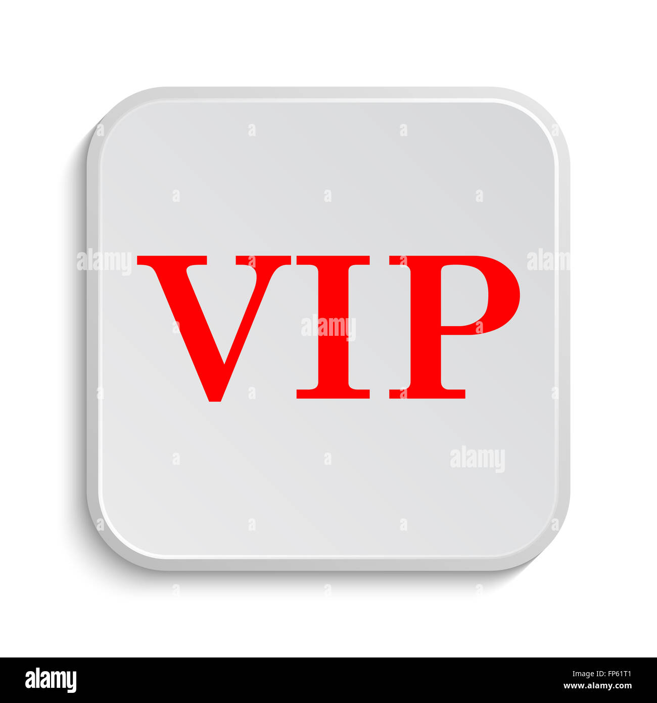 VIP icon. Internet button on white background Stock Photo - Alamy