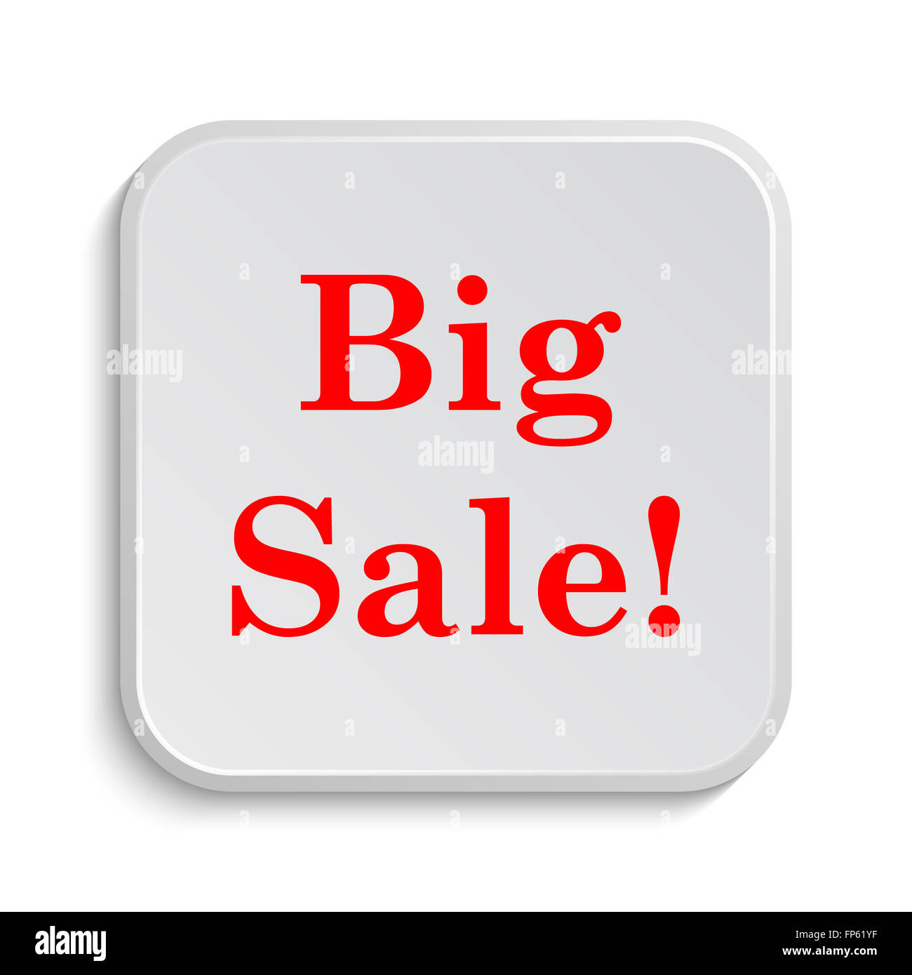 Big sale icon. Internet button on white background Stock Photo - Alamy