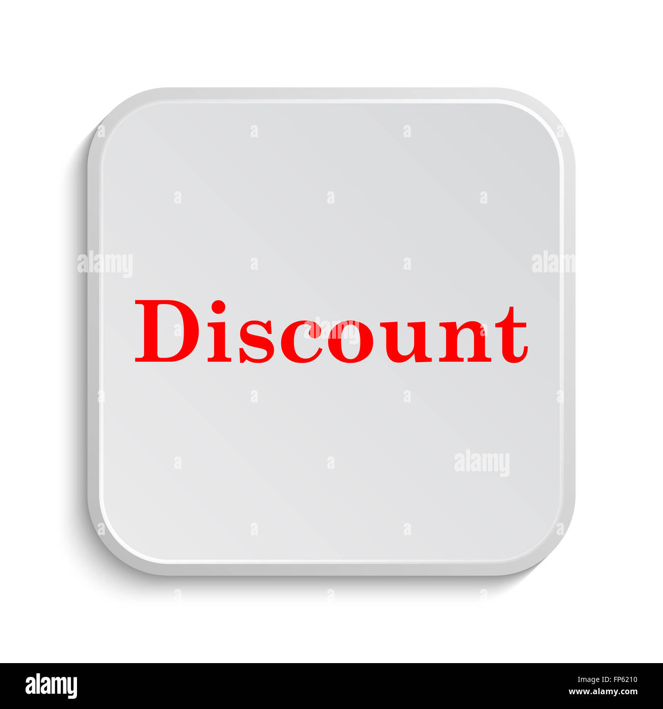 Discount icon. Internet button on white background Stock Photo - Alamy