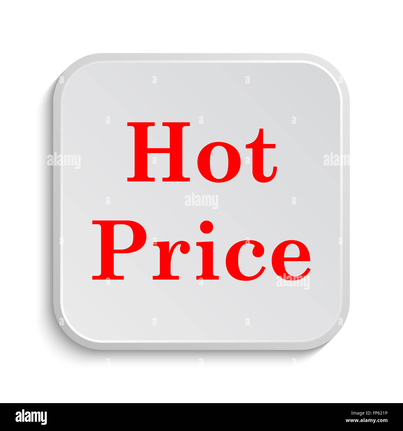 Hot price icon. Internet button on white background Stock Photo - Alamy