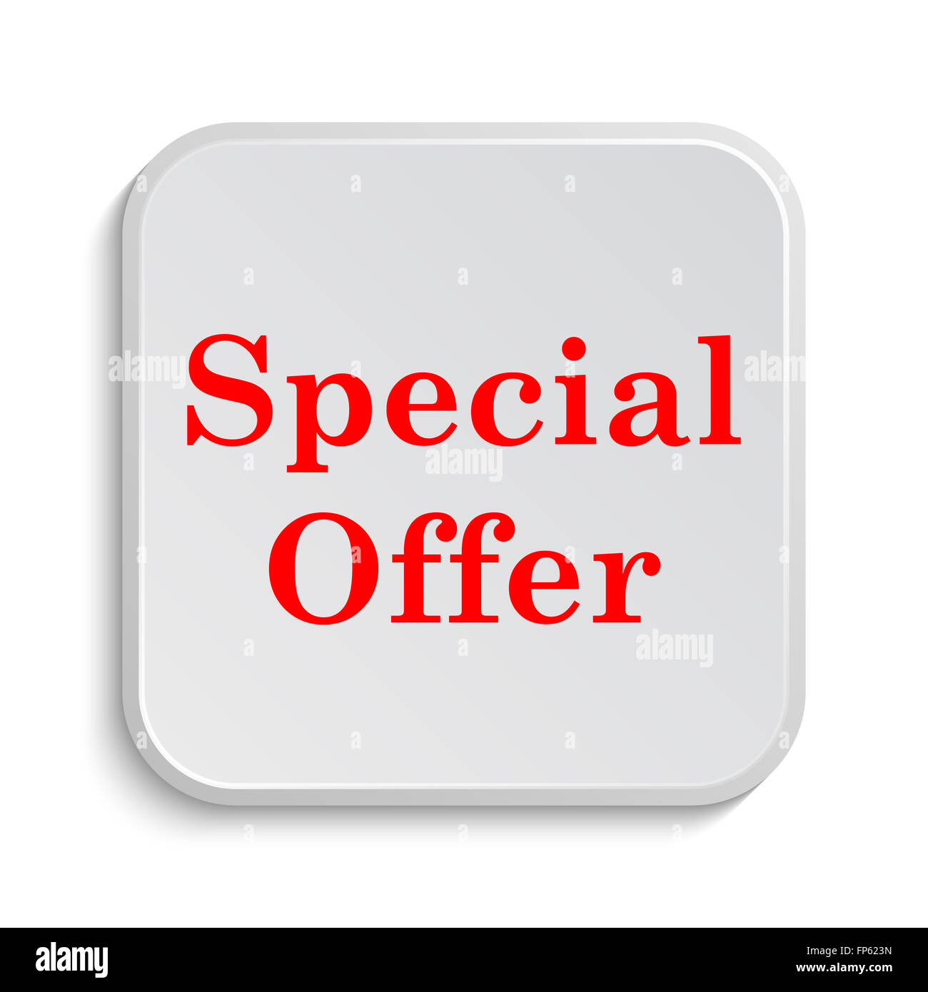 Special offer icon. Internet button on white background Stock Photo - Alamy