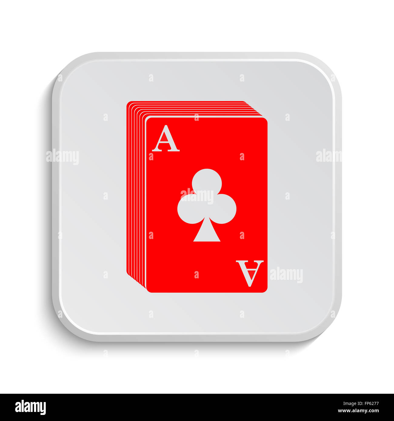 Deck of cards icon. Internet button on white background Stock Photo - Alamy