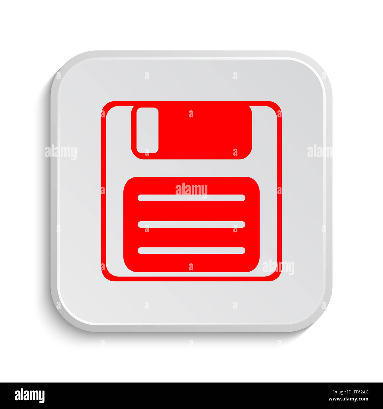 Save icon. Internet button on white background Stock Photo - Alamy