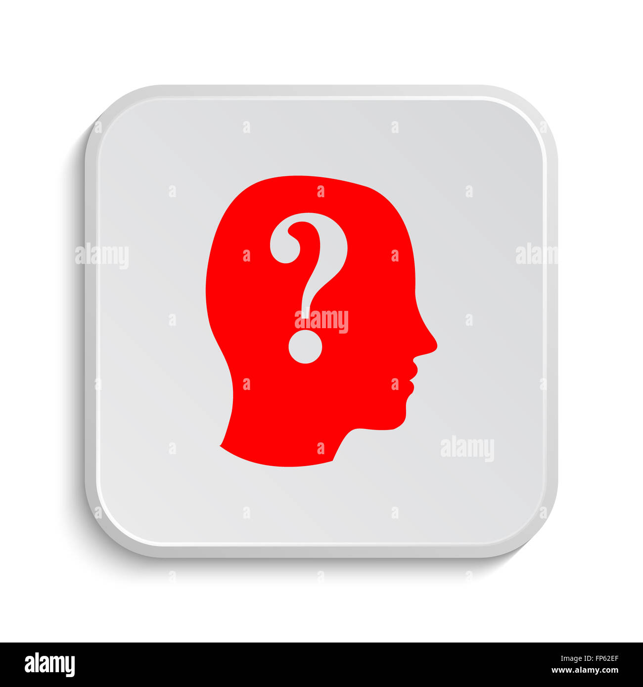 Quiz icon. Internet button on white background Stock Photo - Alamy