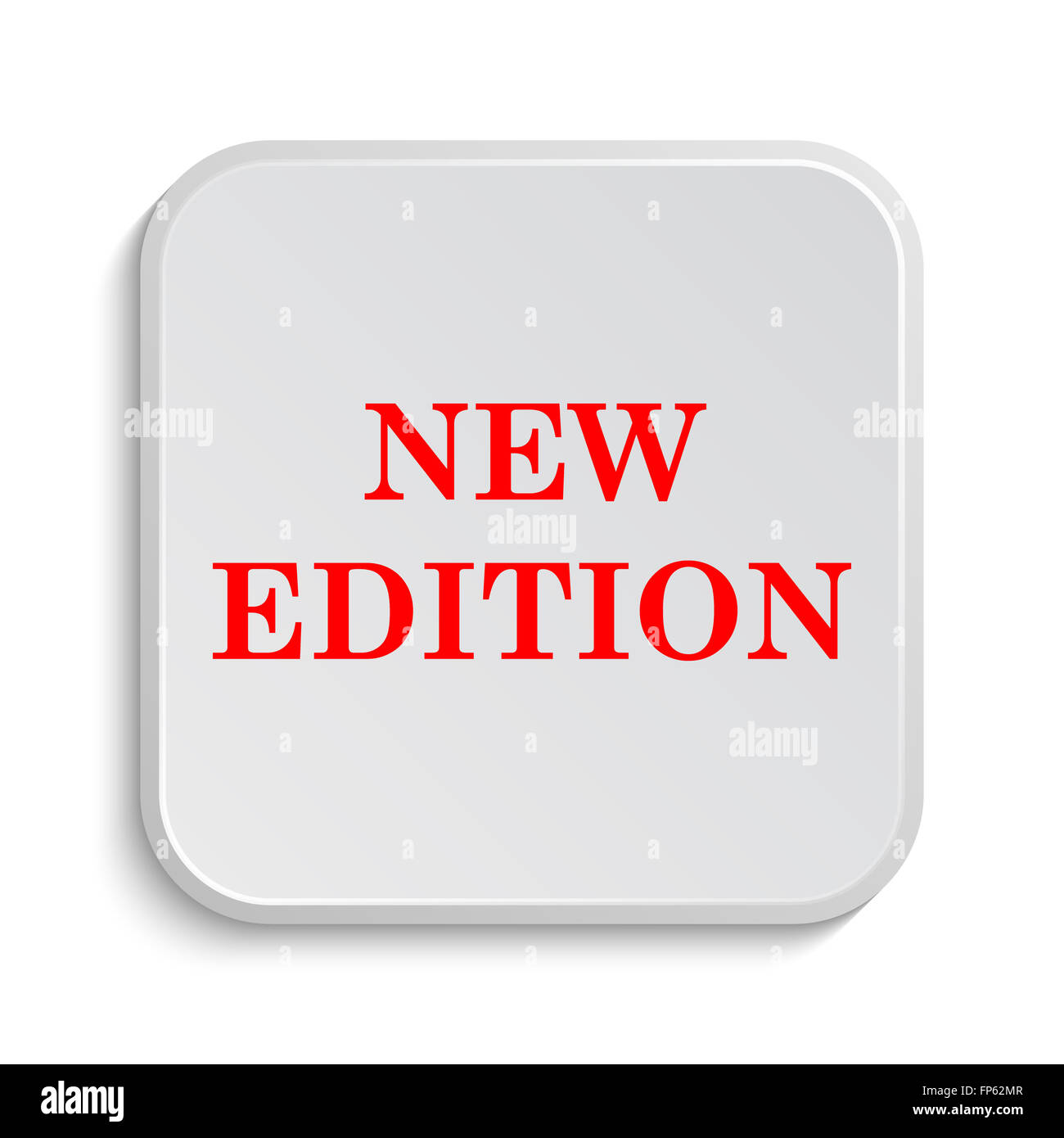 New edition icon. Internet button on white background Stock Photo - Alamy
