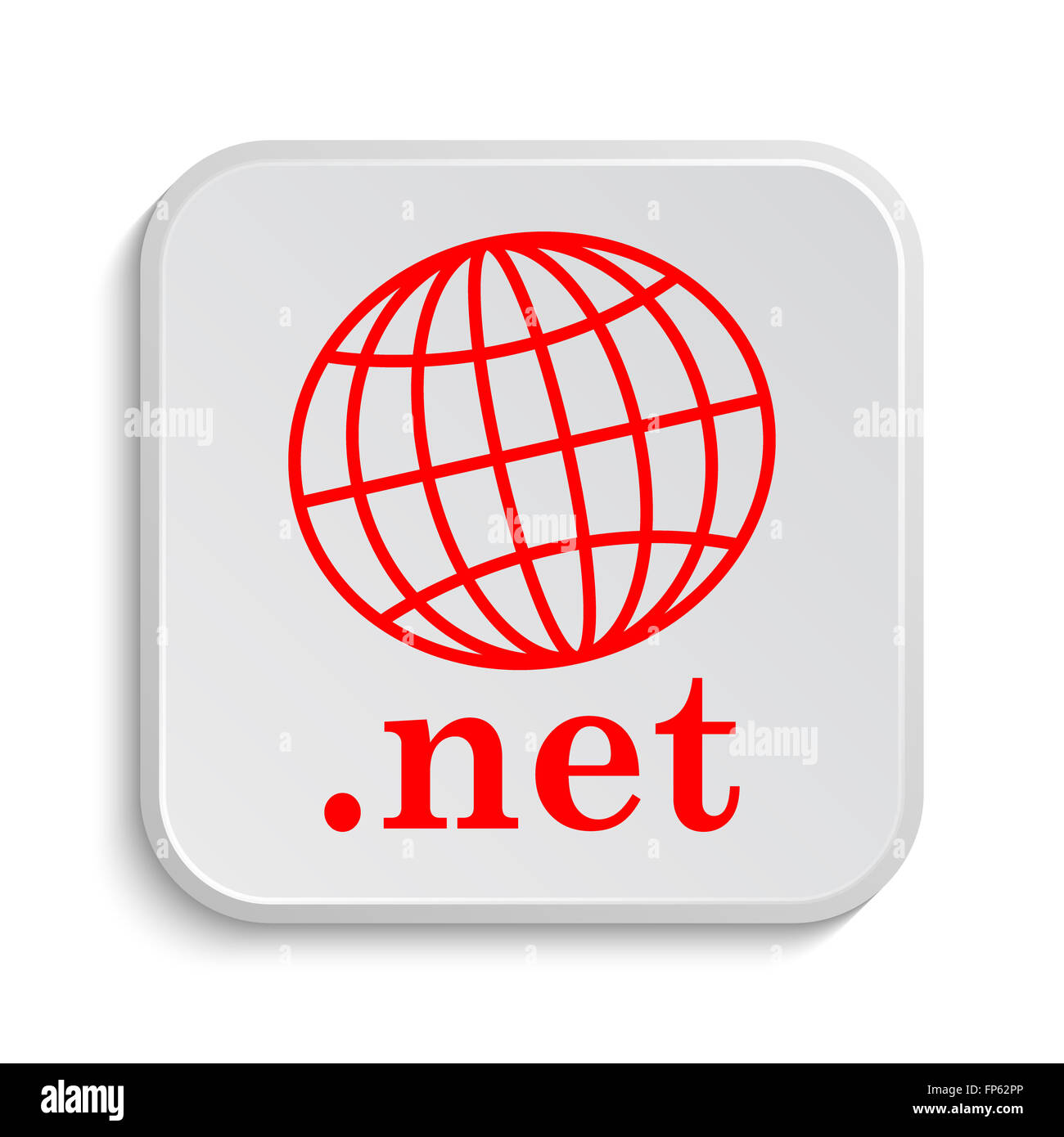 .net icon. Internet button on white background Stock Photo - Alamy