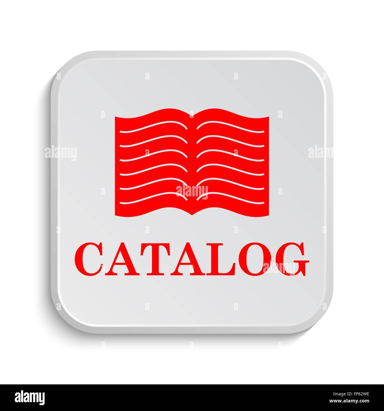 Catalog icon. Internet button on white background Stock Photo - Alamy