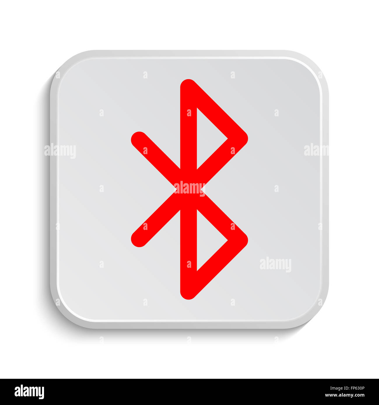 Bluetooth icon. Internet button on white background Stock Photo - Alamy