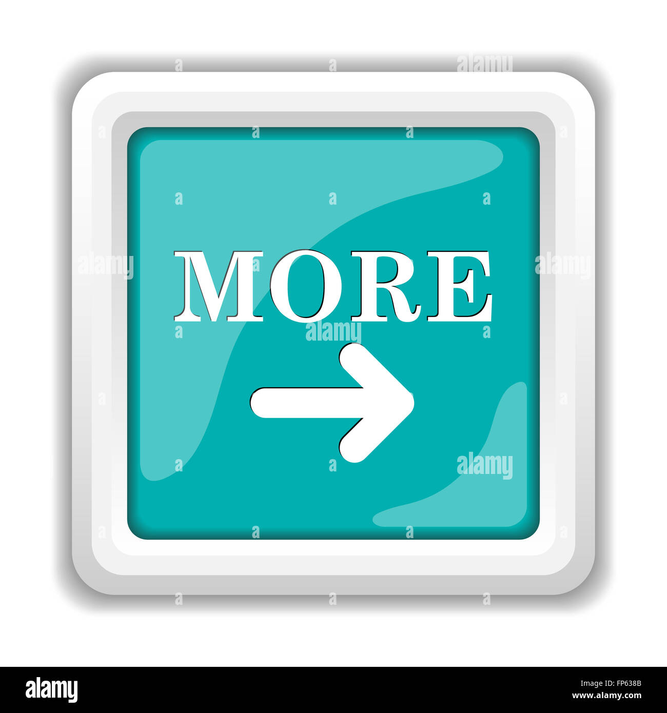 More icon. Internet button on white background Stock Photo - Alamy