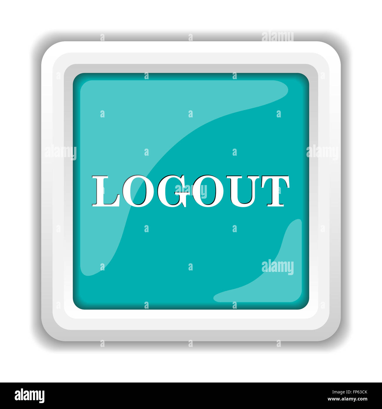 Logout icon. Internet button on white background Stock Photo - Alamy