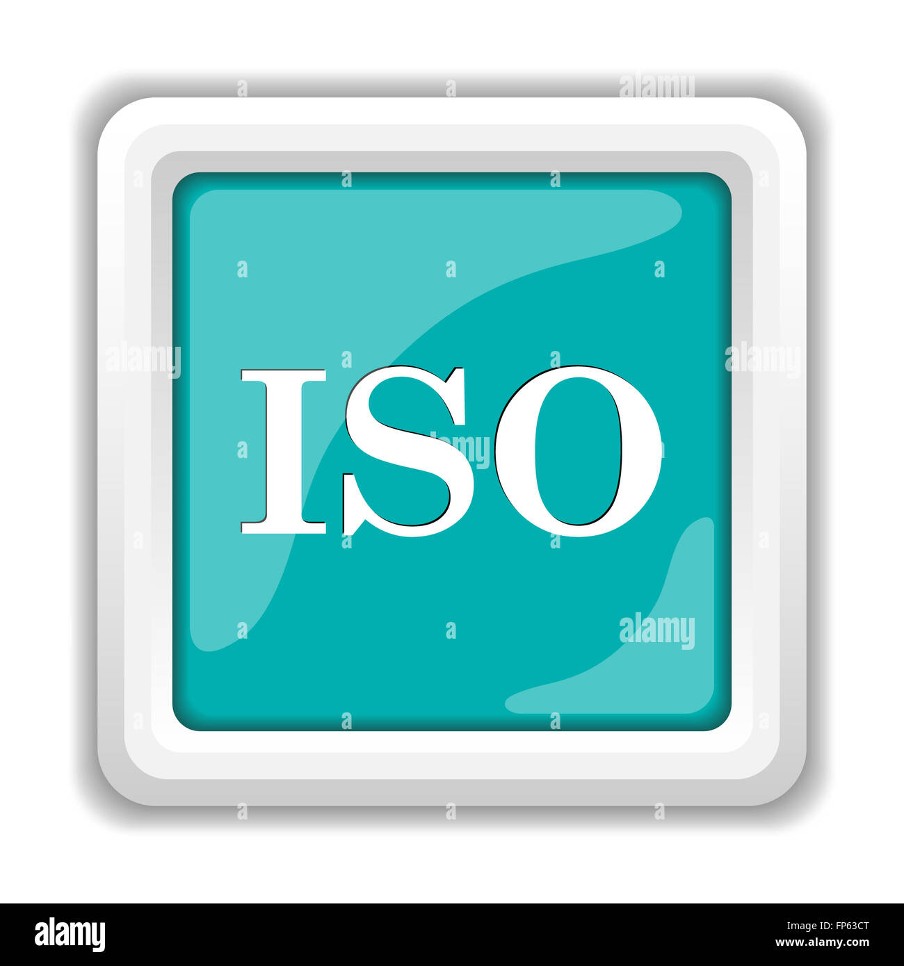 ISO icon. Internet button on white background Stock Photo - Alamy