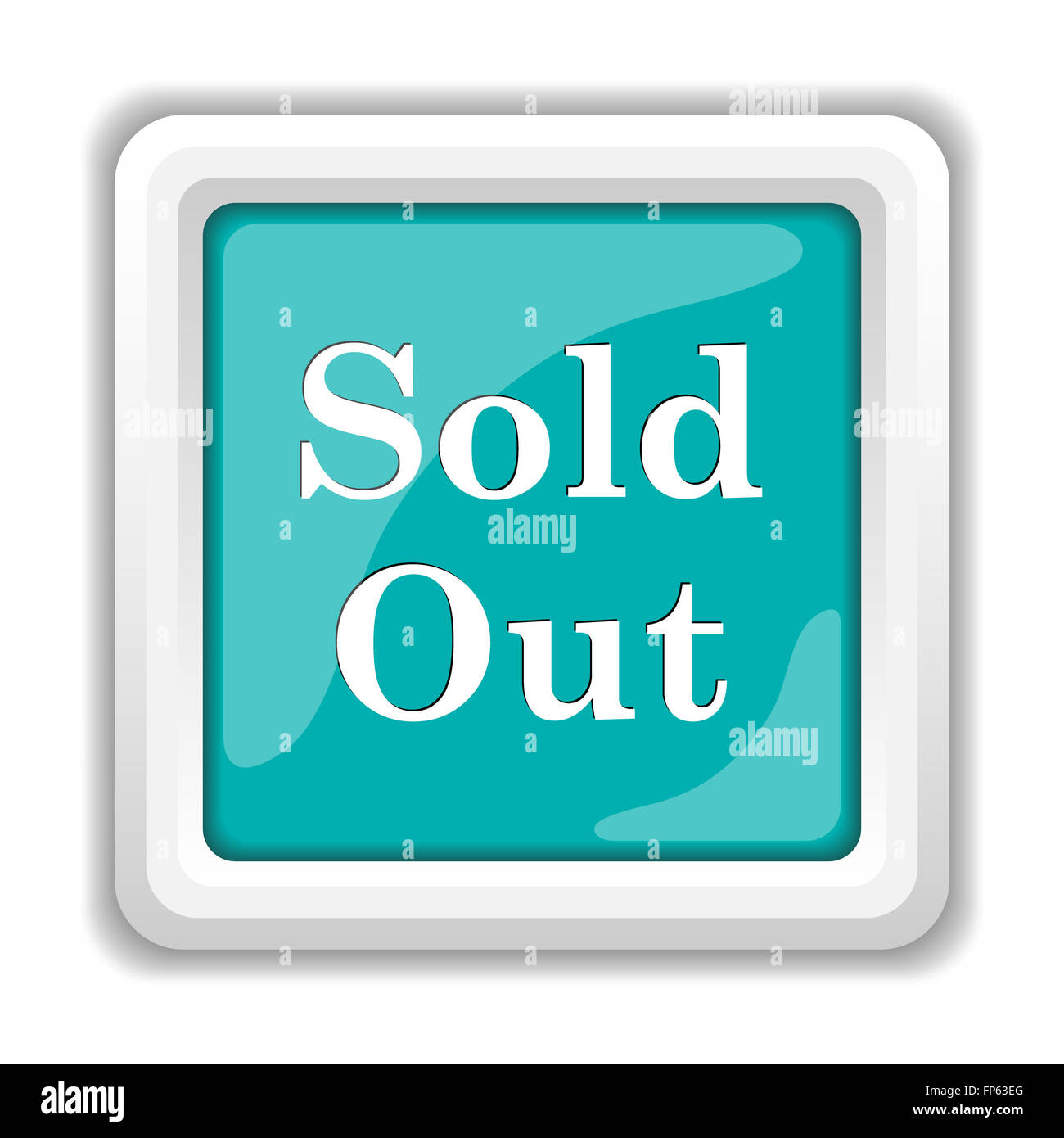 Sold out icon. Internet button on white background Stock Photo - Alamy