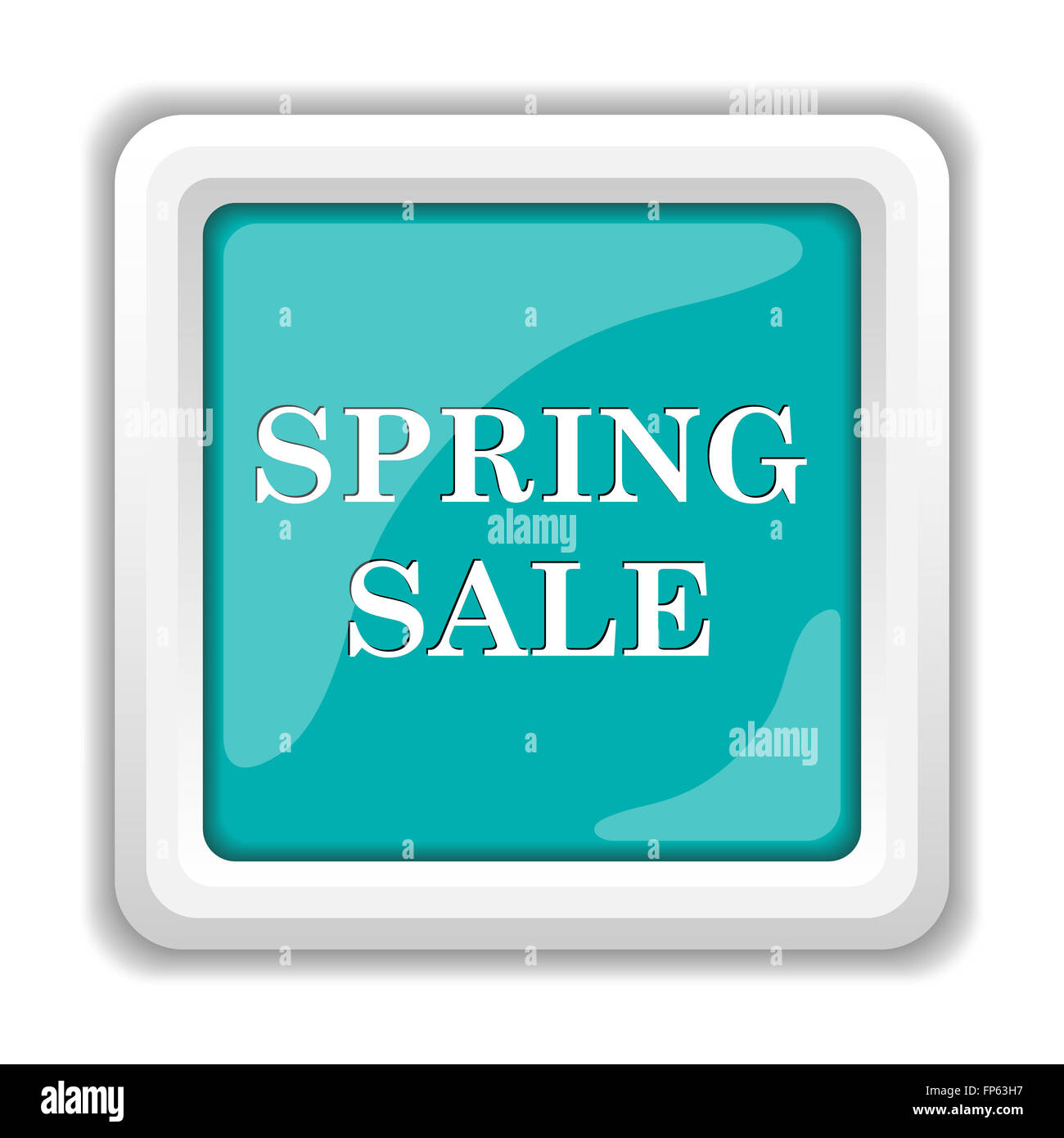 Spring sale icon. Internet button on white background Stock Photo - Alamy