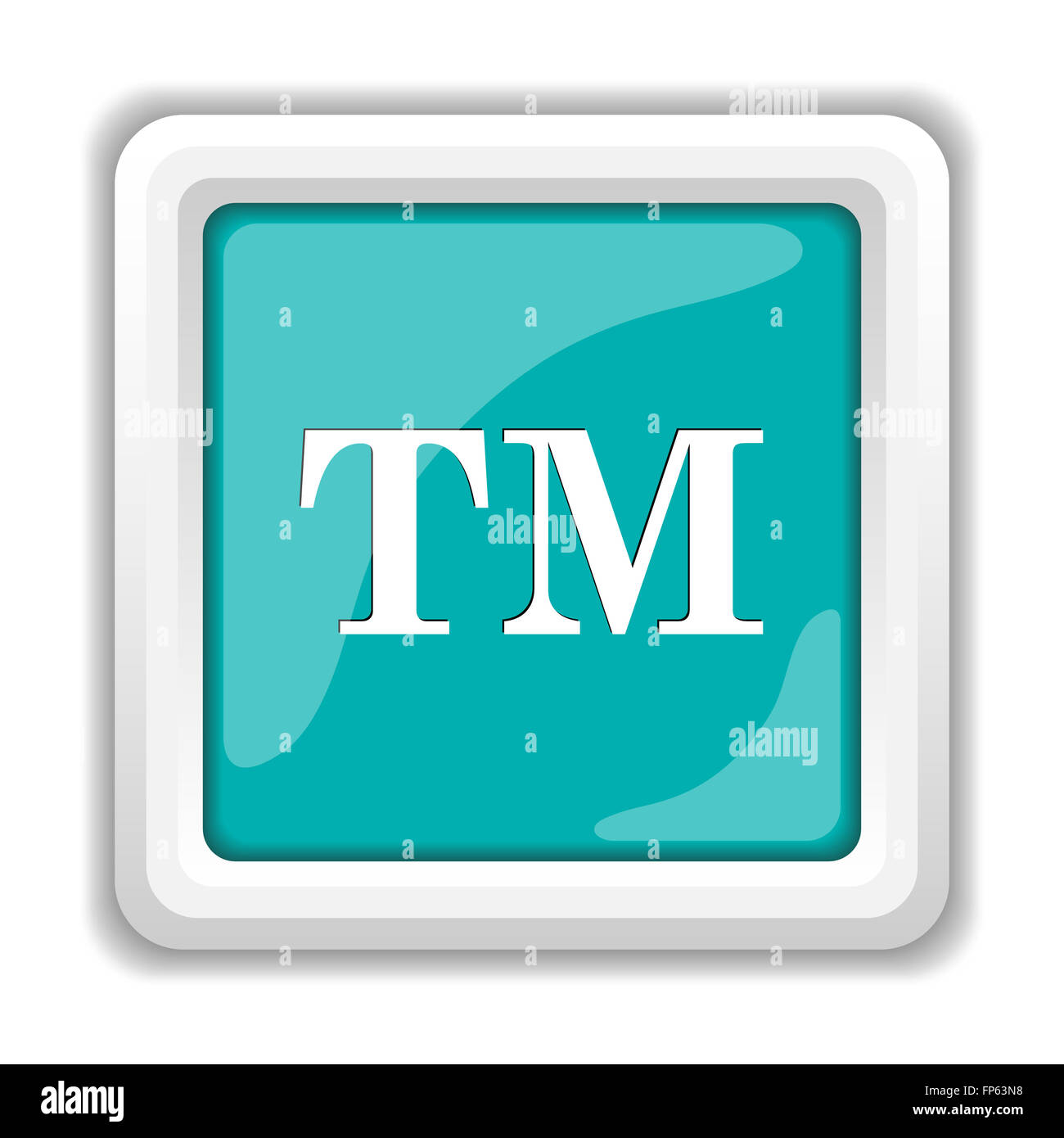Trade mark icon. Internet button on white background Stock Photo - Alamy