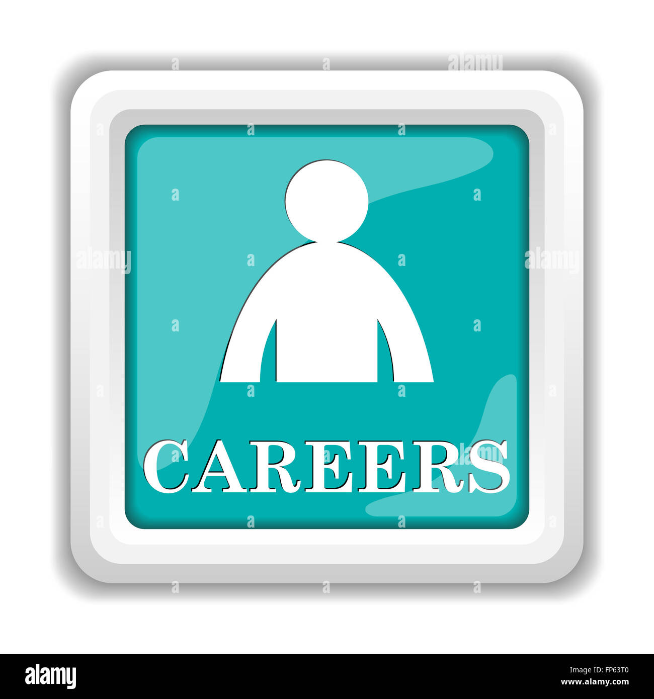 Careers icon. Internet button on white background Stock Photo - Alamy