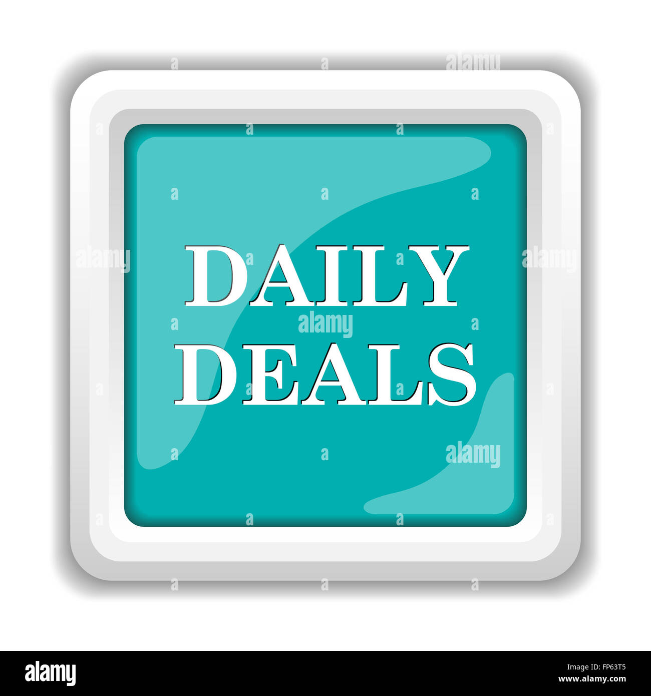 Daily deals icon. Internet button on white background Stock Photo - Alamy