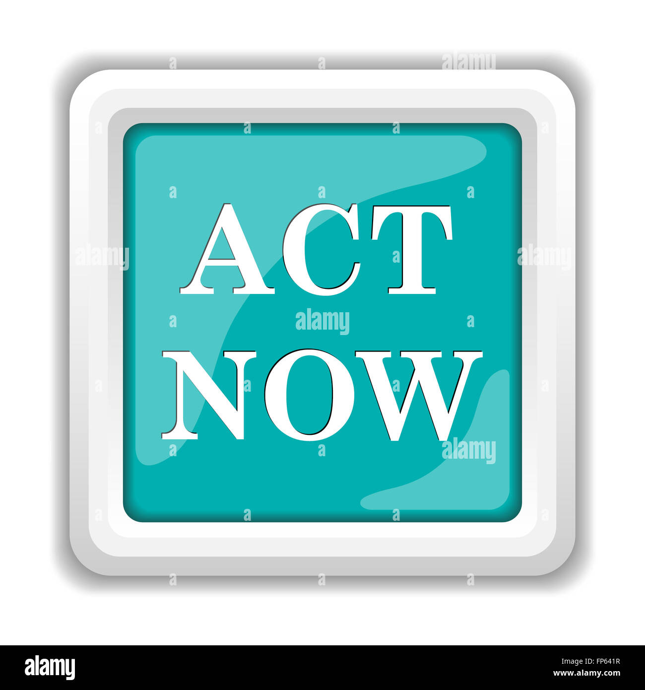 Act now icon. Internet button on white background Stock Photo - Alamy
