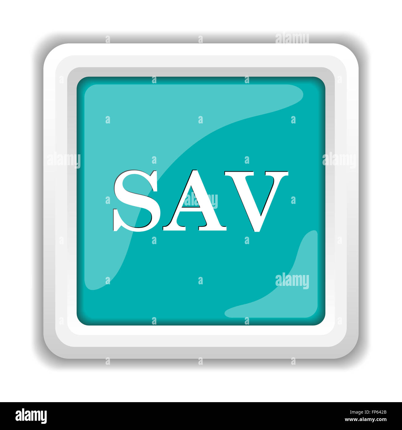 SAV icon. Internet button on white background Stock Photo - Alamy