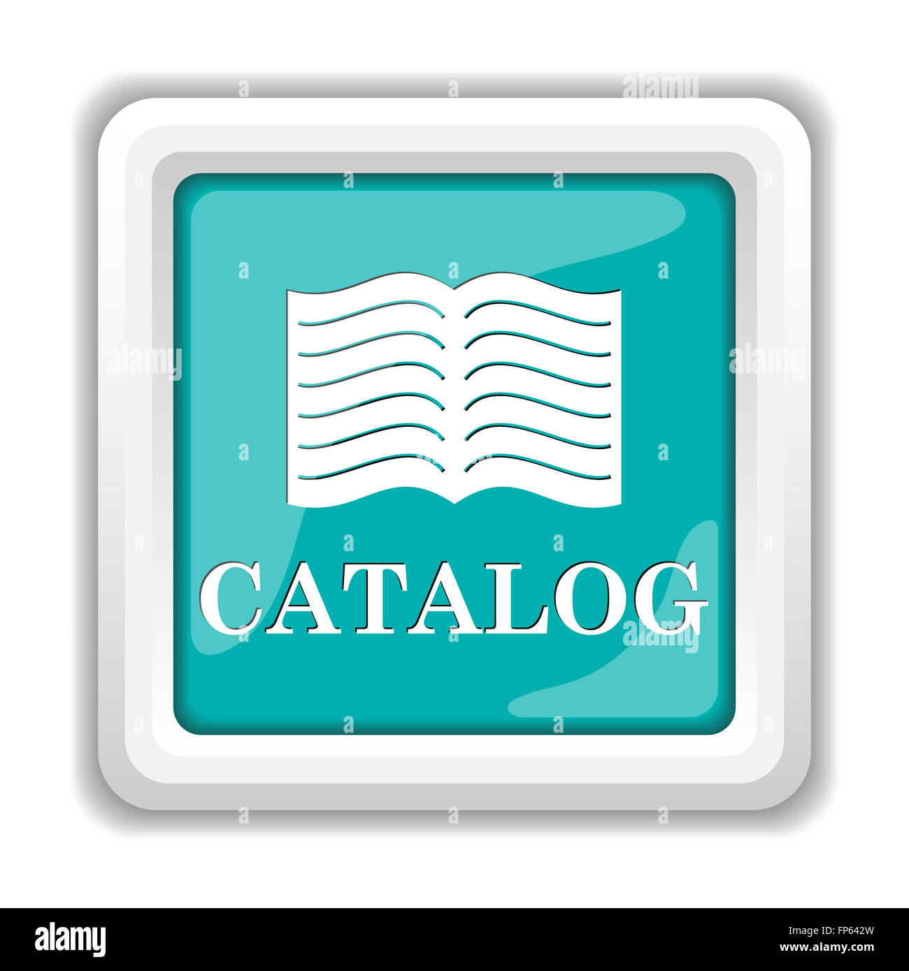 Catalog icon. Internet button on white background Stock Photo - Alamy