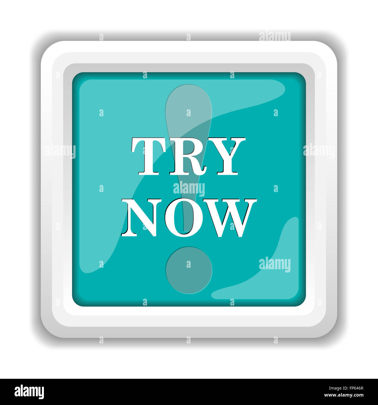 Try now icon. Internet button on white background Stock Photo - Alamy