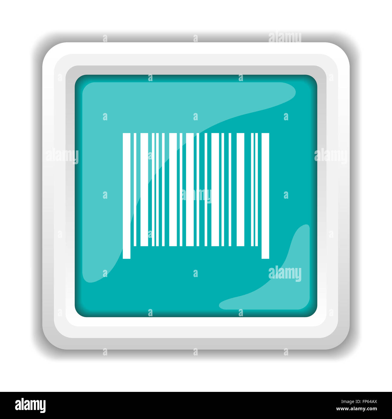 Barcode icon. Internet button on white background Stock Photo - Alamy