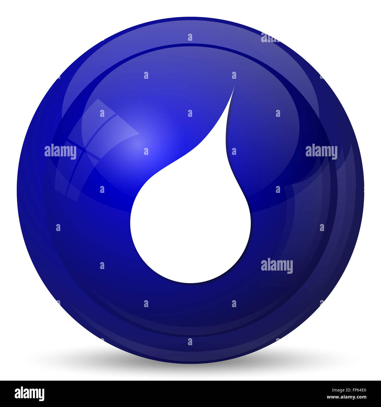 Rain icon. Internet button on white background Stock Photo - Alamy