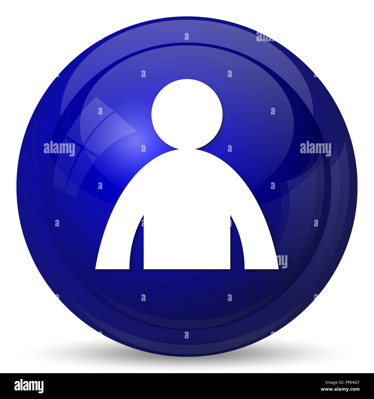 User profile icon. Internet button on white background Stock Photo - Alamy