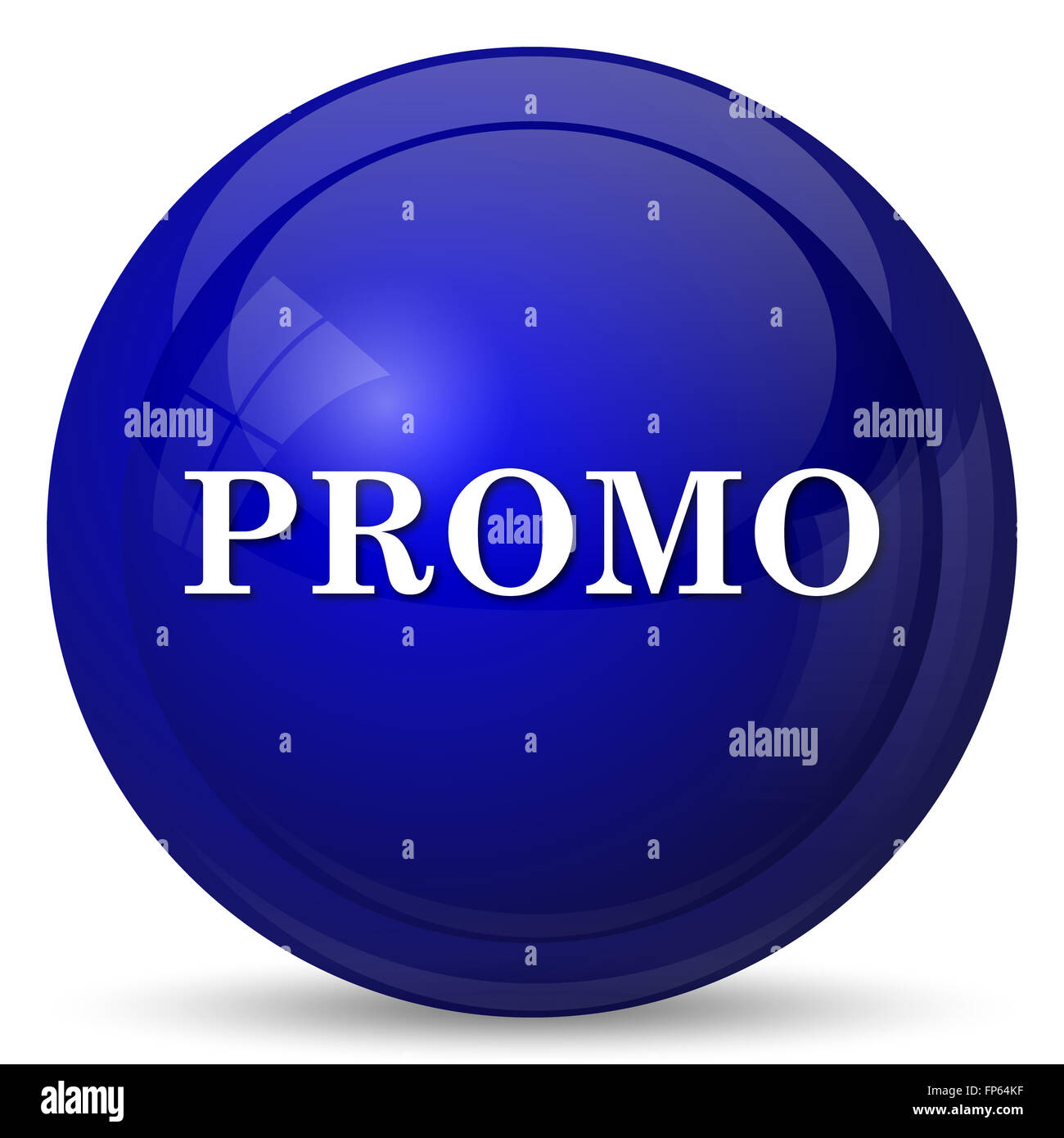Promo icon. Internet button on white background Stock Photo - Alamy