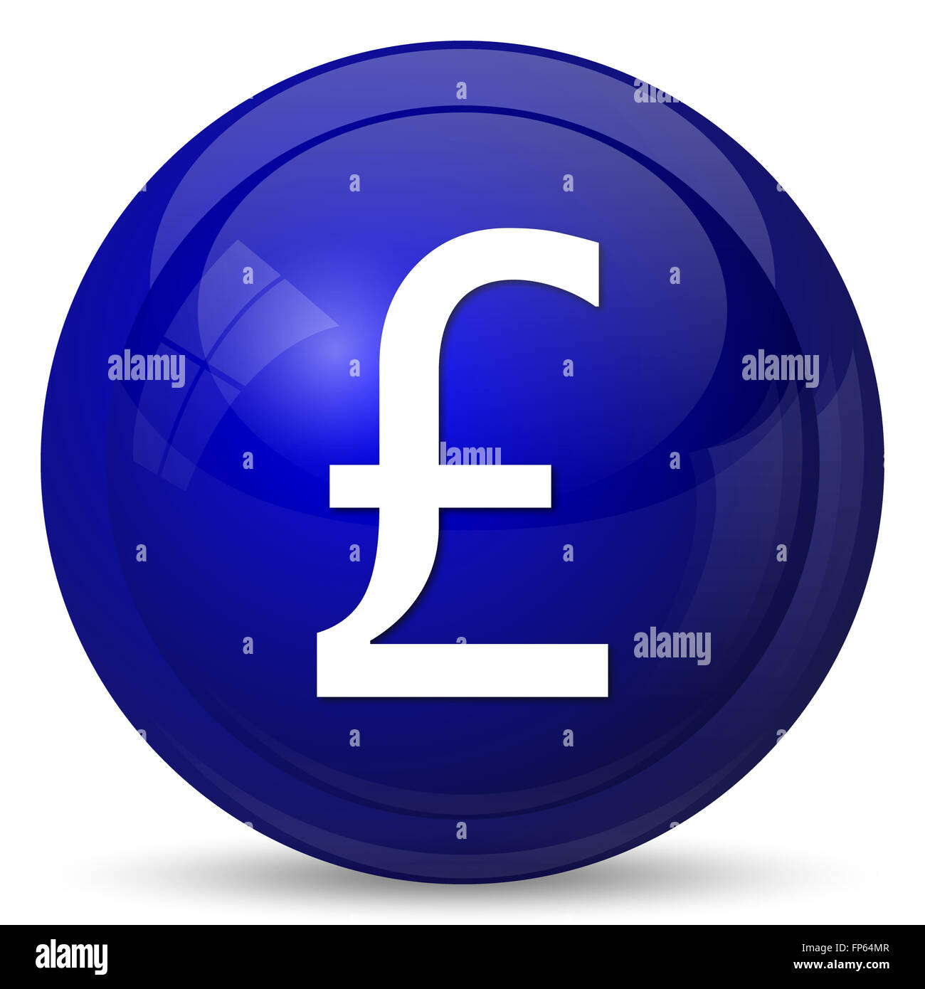Pound icon. Internet button on white background Stock Photo - Alamy
