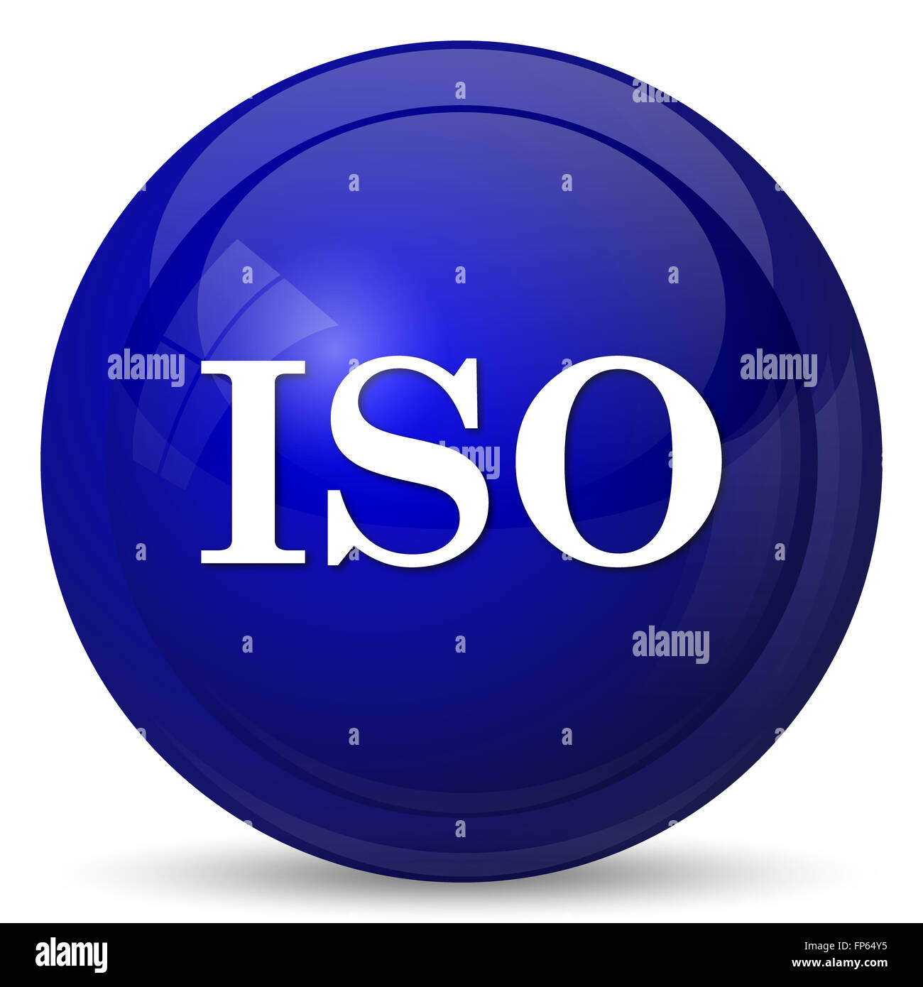 ISO icon. Internet button on white background Stock Photo - Alamy