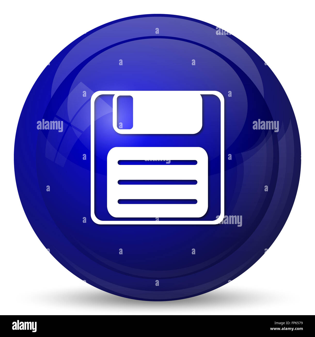 Save icon. Internet button on white background Stock Photo - Alamy