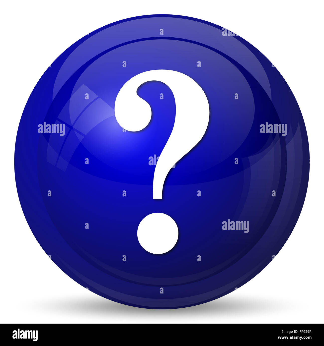 Question mark icon. Internet button on white background Stock Photo - Alamy