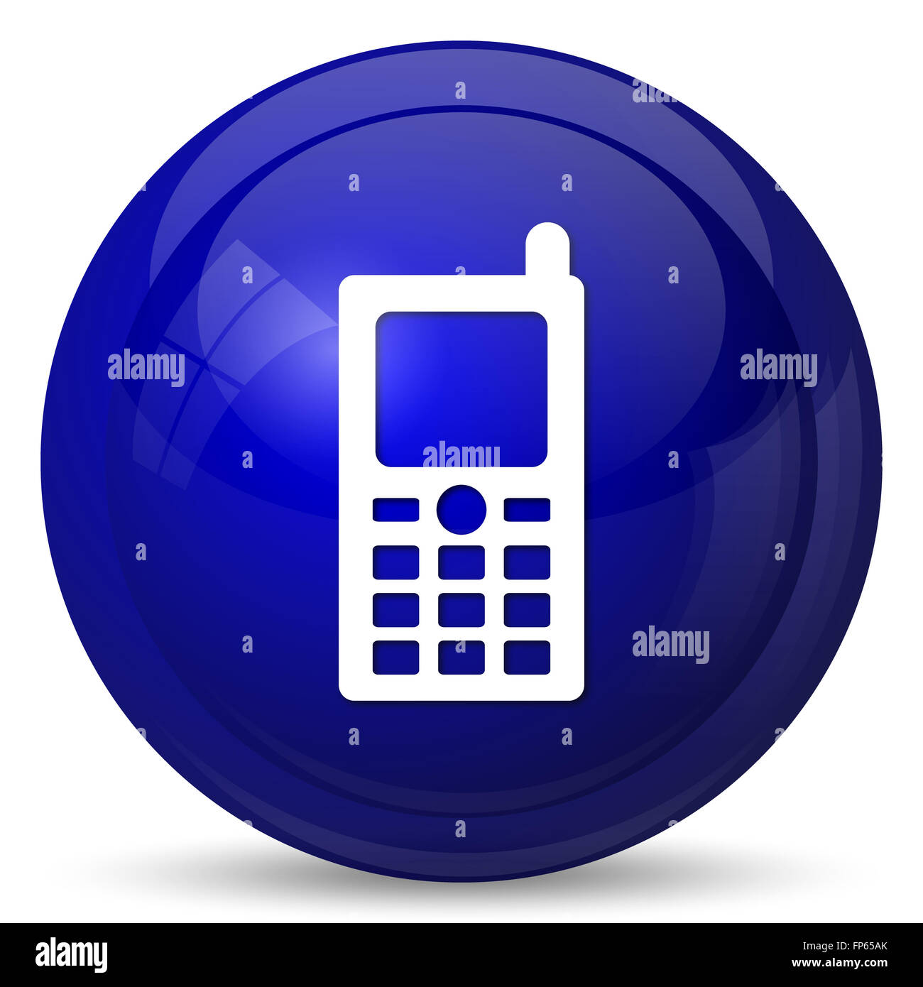 Mobile phone icon. Internet button on white background Stock Photo - Alamy