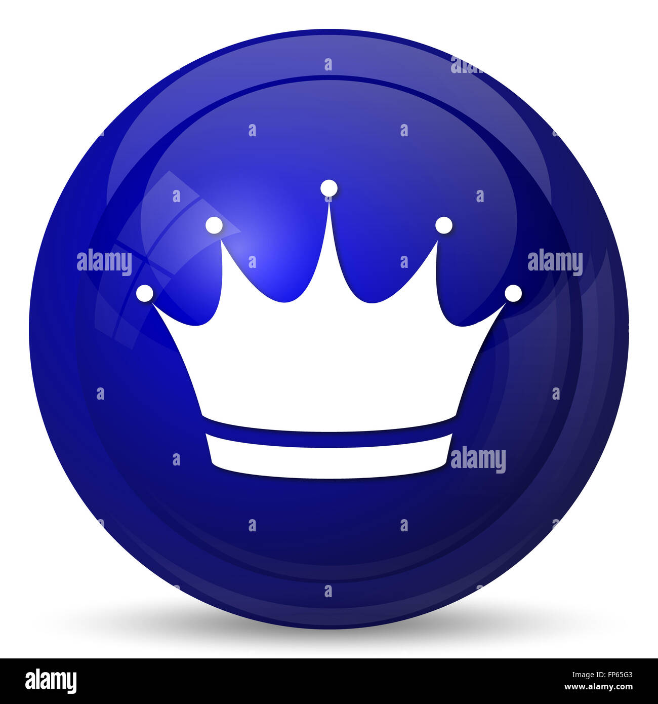 Crown icon. Internet button on white background Stock Photo - Alamy