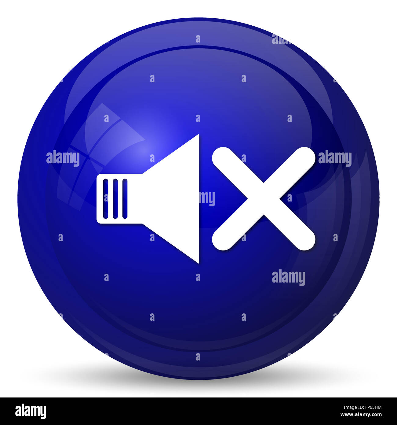 No sound icon. Internet button on white background Stock Photo - Alamy