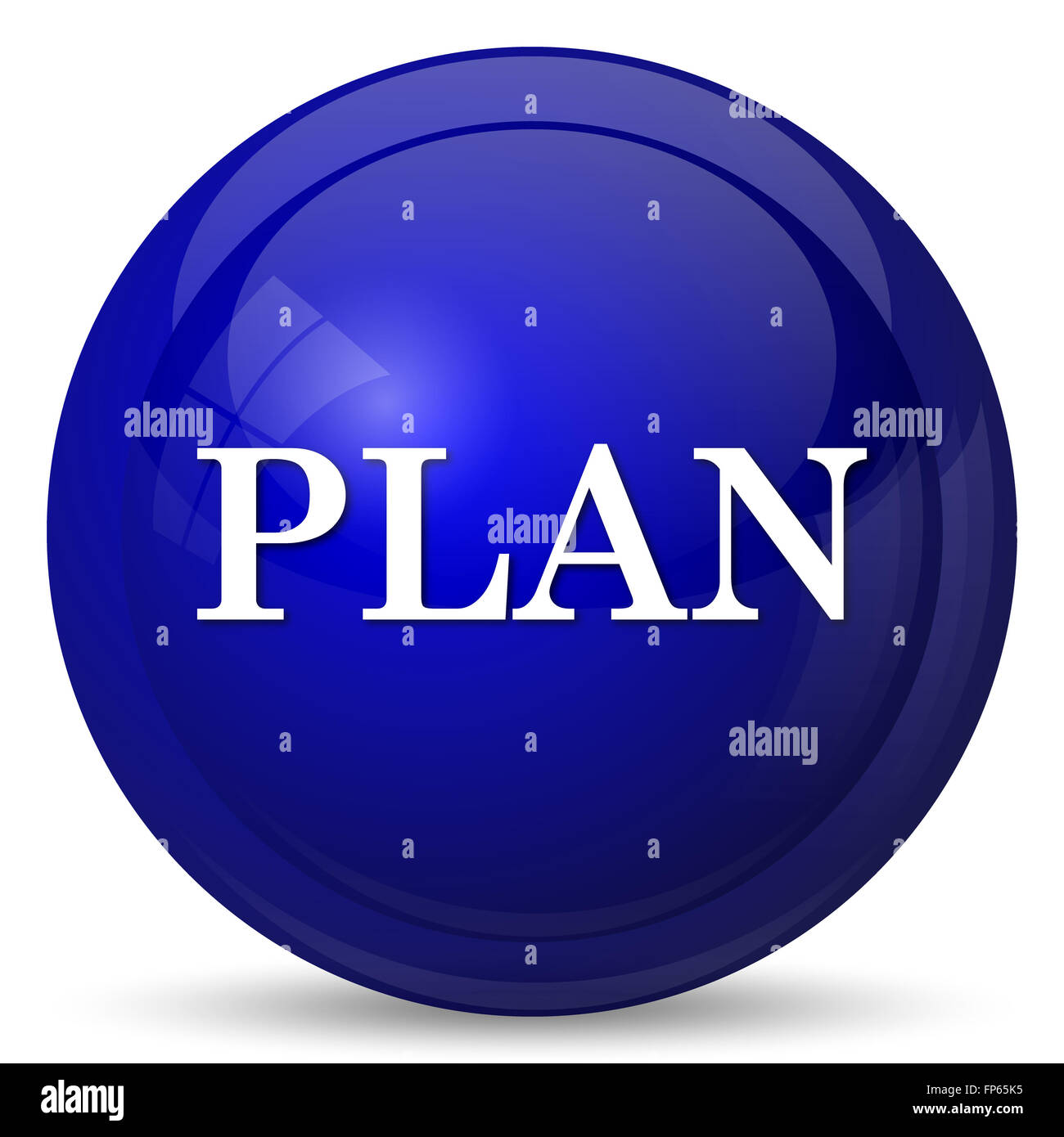 Plan icon. Internet button on white background Stock Photo - Alamy
