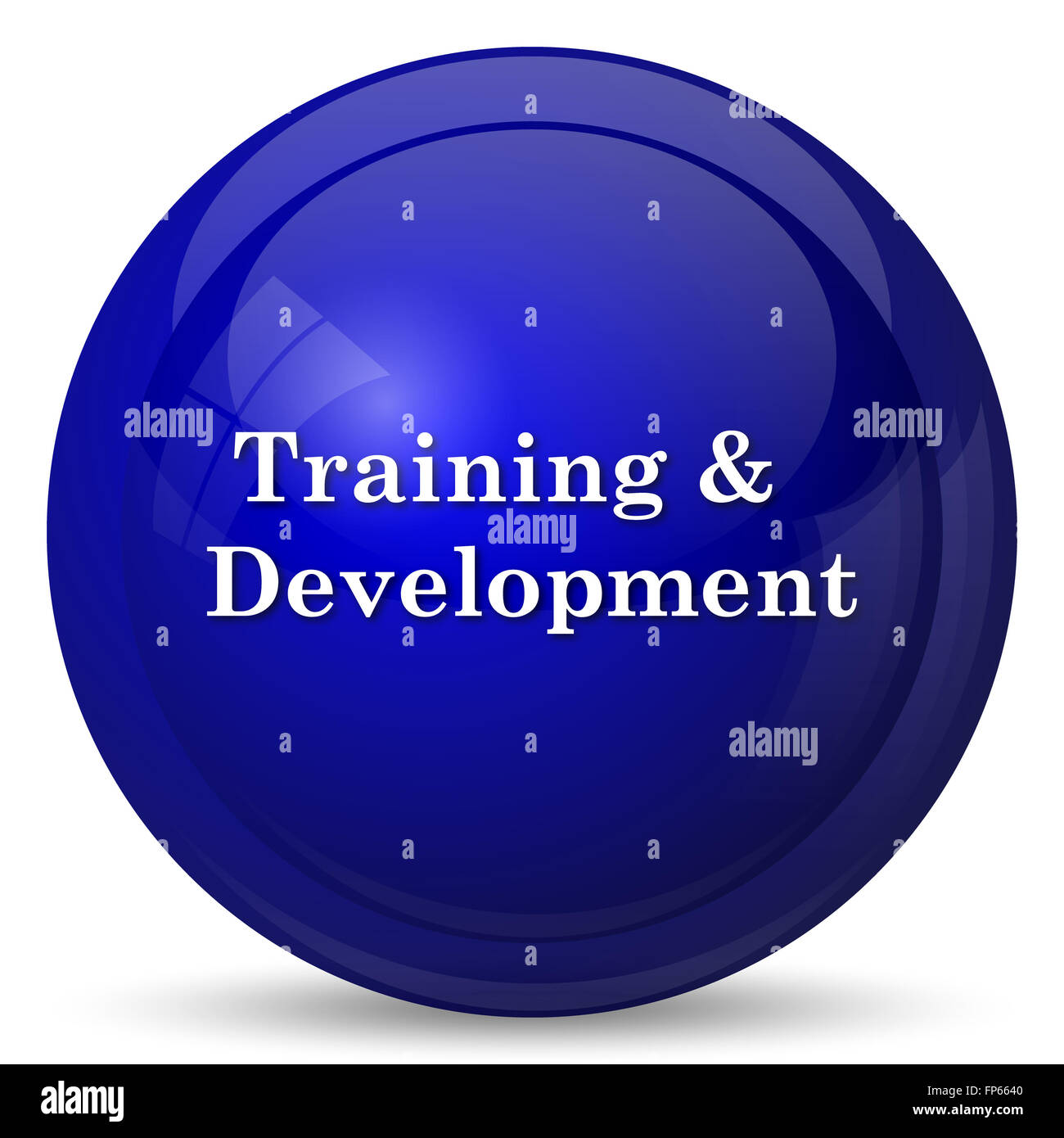 Training and development icon. Internet button on white background ...