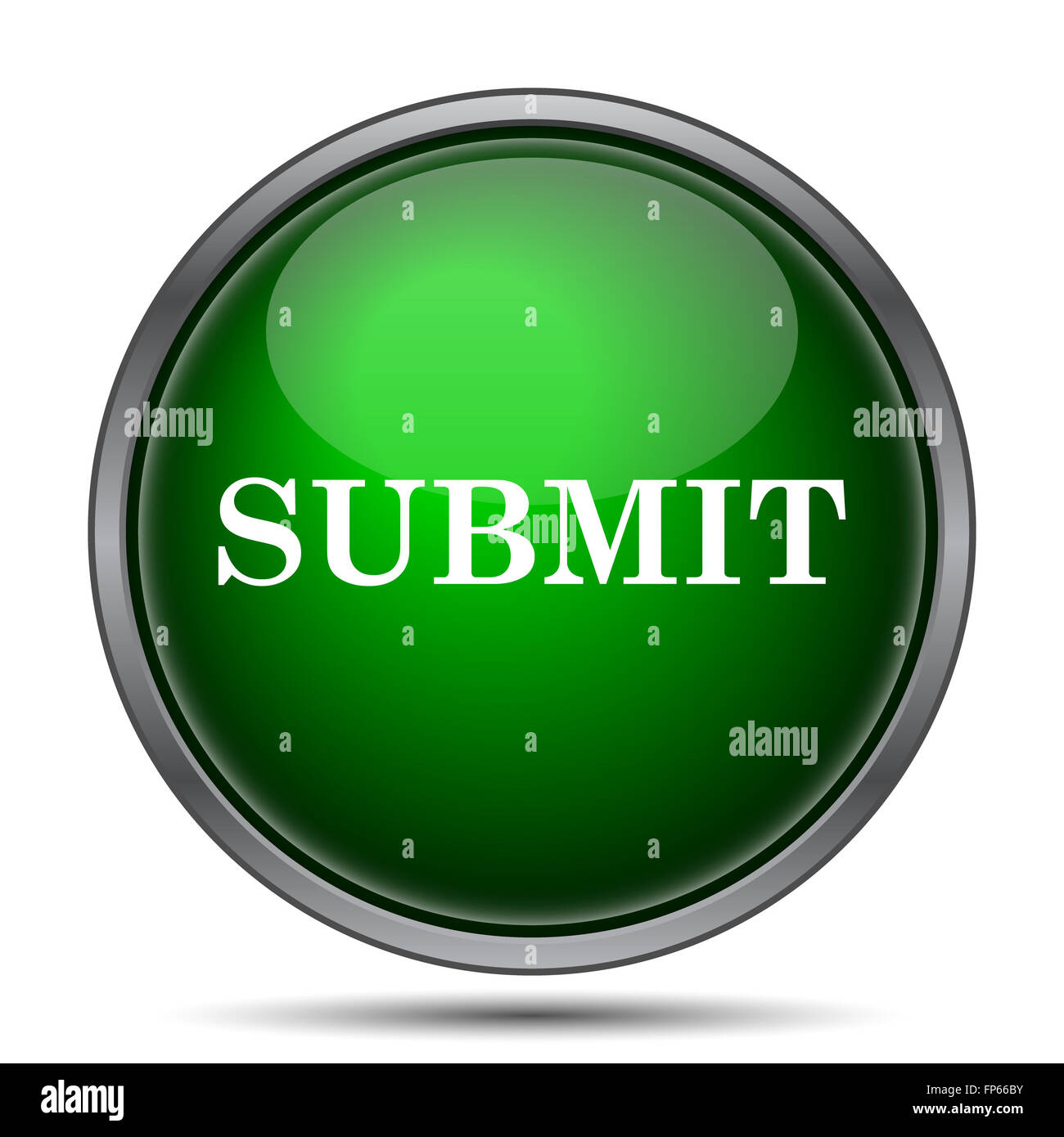 Submit icon. Internet button on white background Stock Photo - Alamy