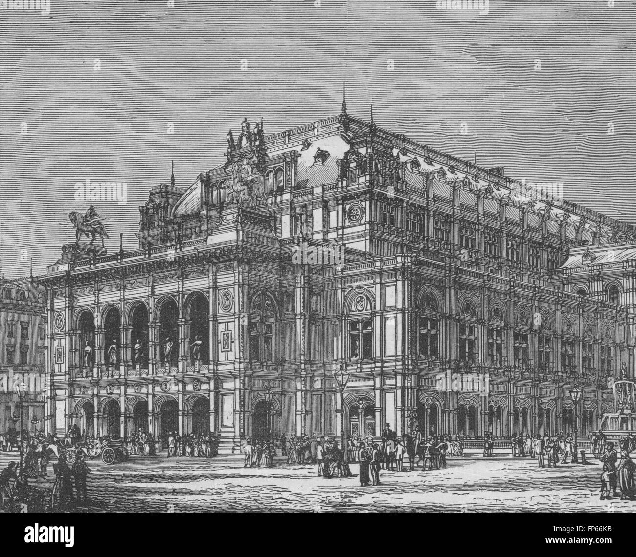 Vienna opera house Black and White Stock Photos & Images - Alamy