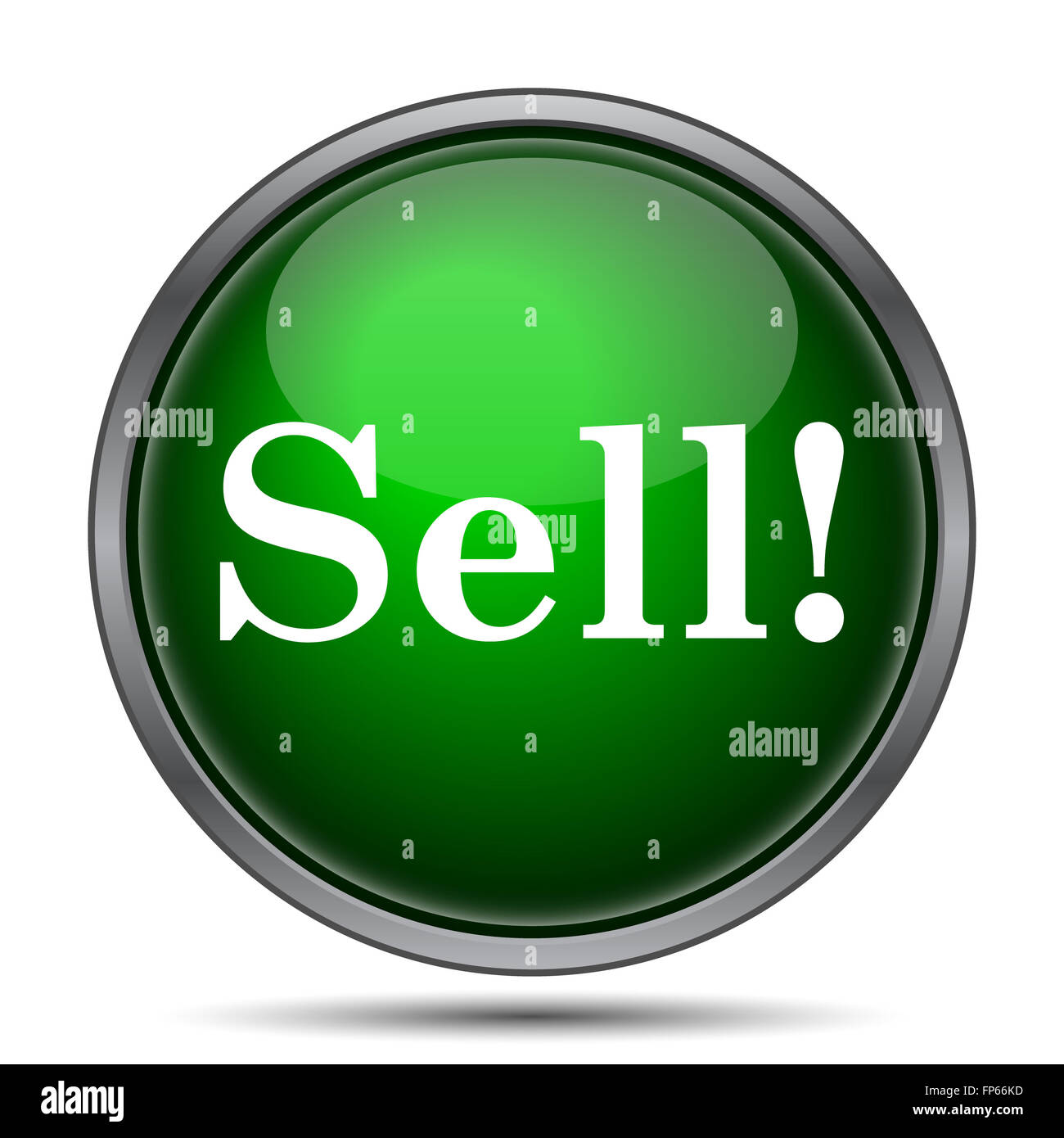 Sell icon. Internet button on white background Stock Photo - Alamy