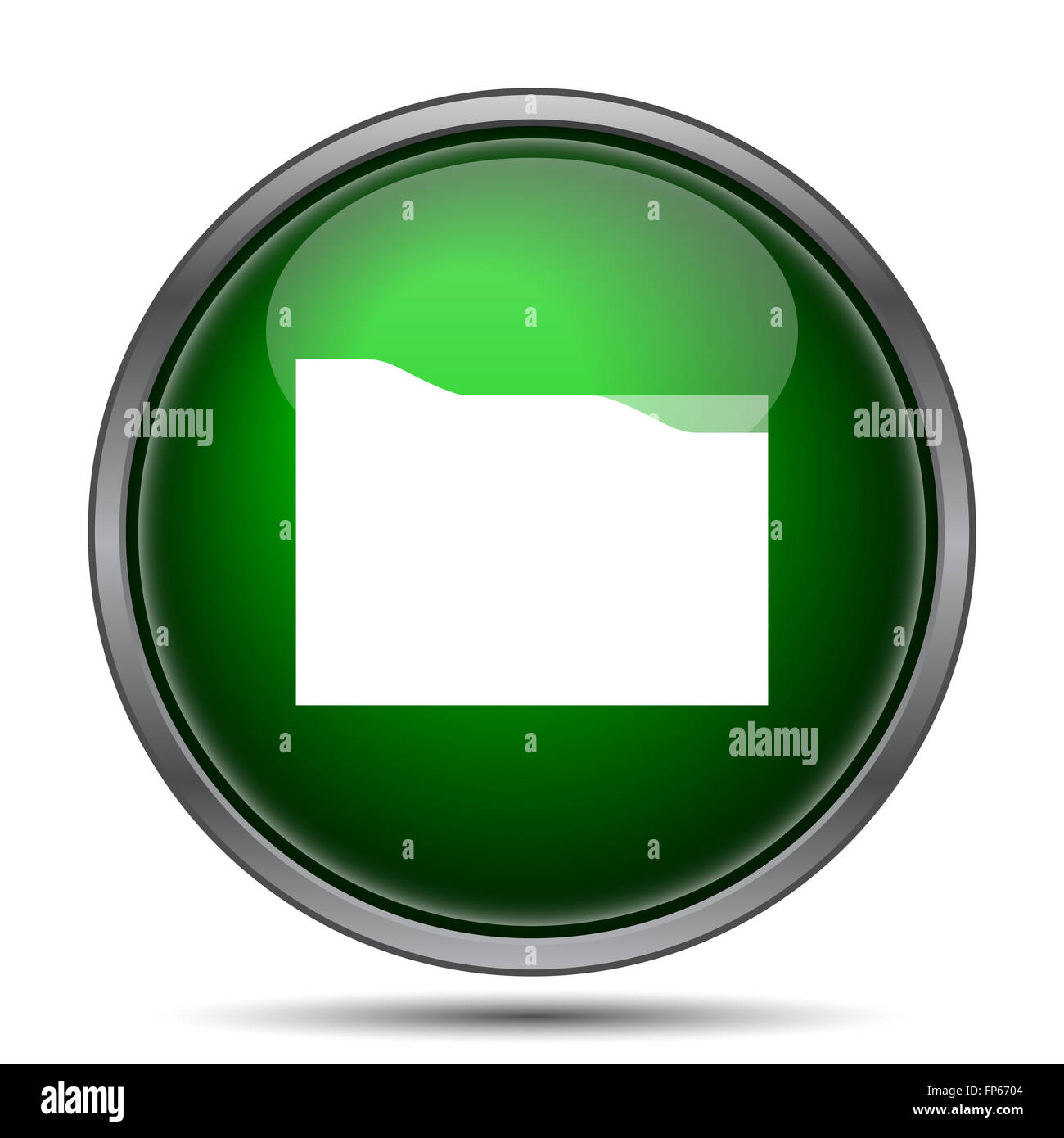 Folder icon. Internet button on white background Stock Photo - Alamy