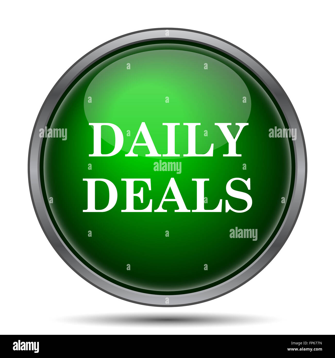 Daily deals icon. Internet button on white background Stock Photo - Alamy